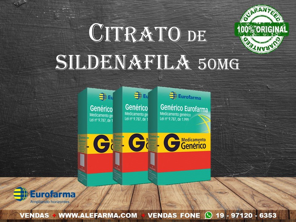 ALEFARMA - CITRATO DE SILDENAFILA 50 MG - EURO FARMA - KIT 12 ...
